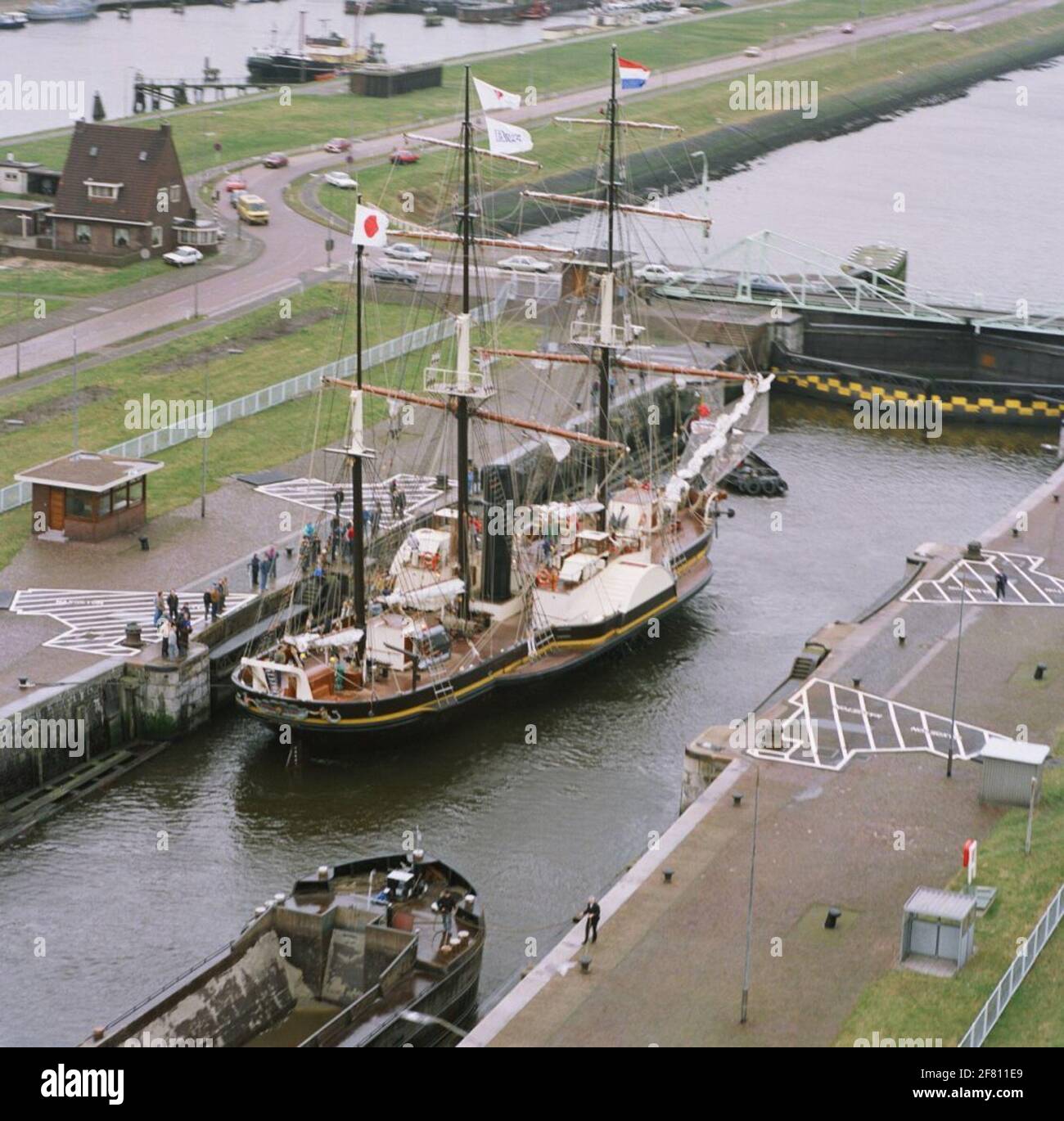 Replica of the Japanese radar steam ship Kanko? Maru, built in 1987 at ...