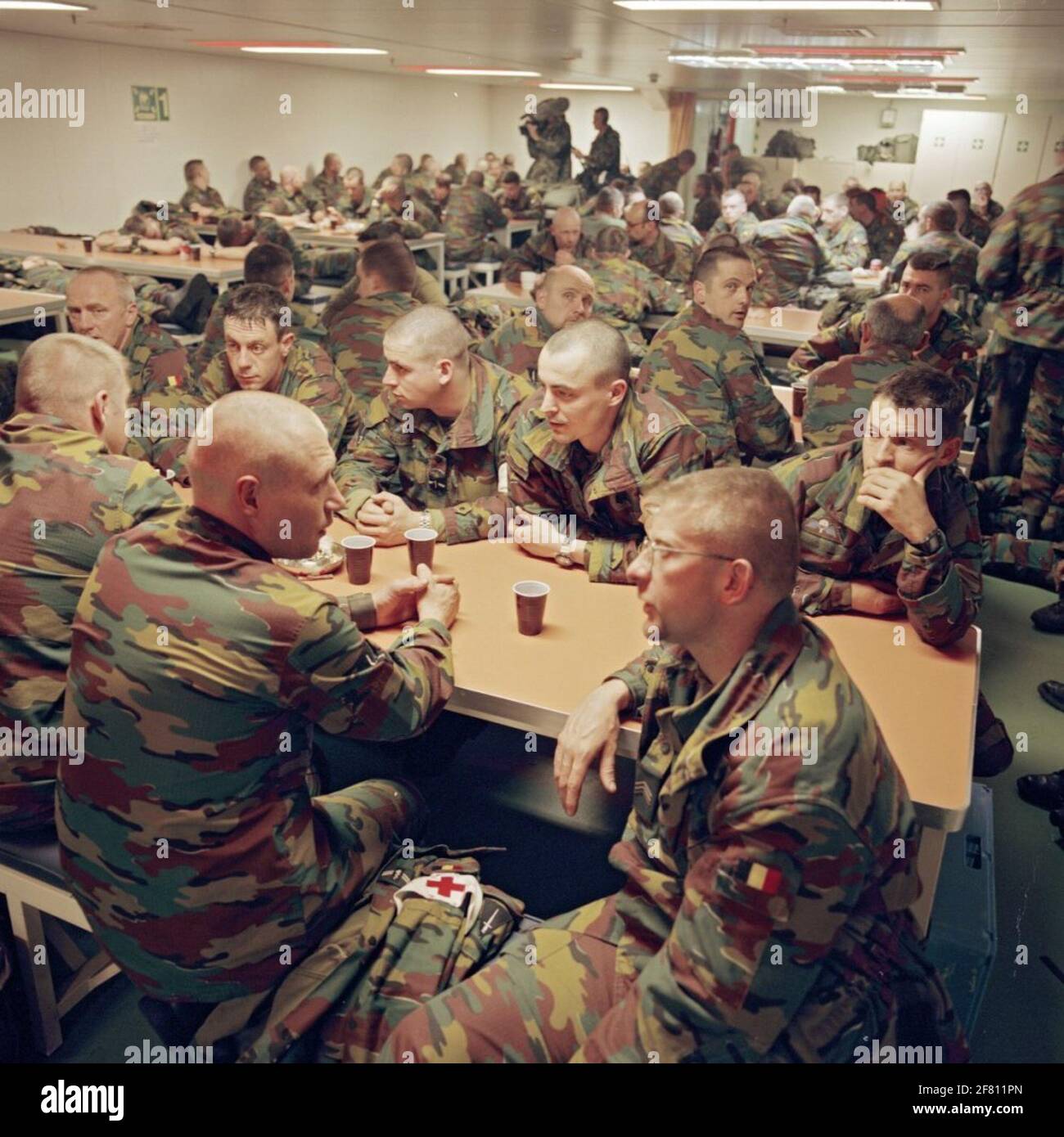 Marines in the Coint Stay A / B of the Amphibian Transport Ship Hr.Ms ...