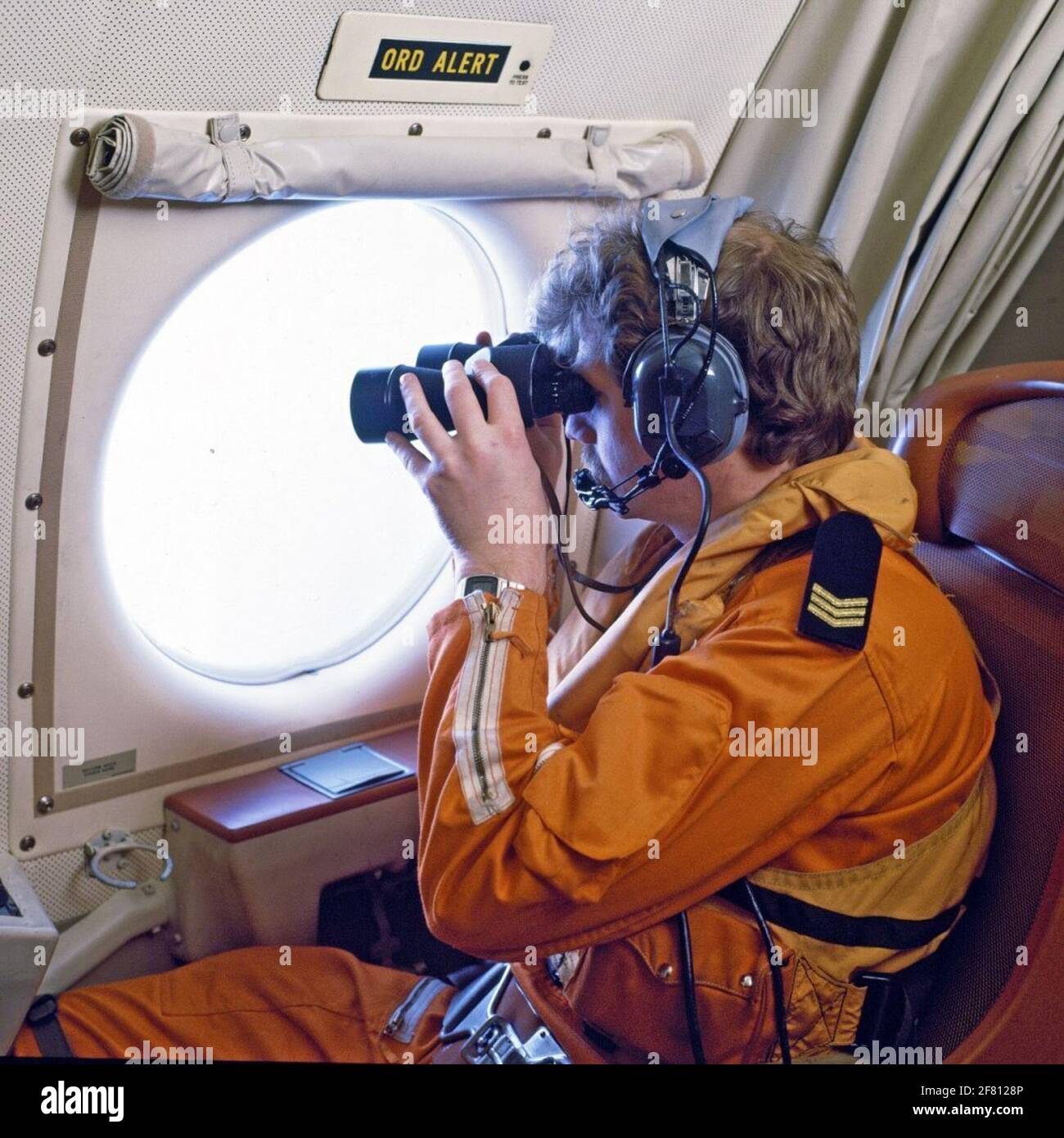 A Sergeant of Airplane Squadron 320 (VSQ 320) in the Observer station ...