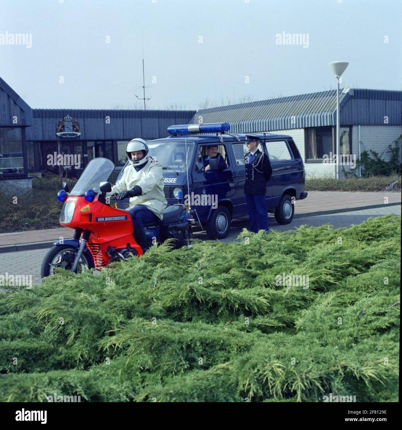 Staff of the Marechaussee Brigade Den Helder ready for a patrol in ...