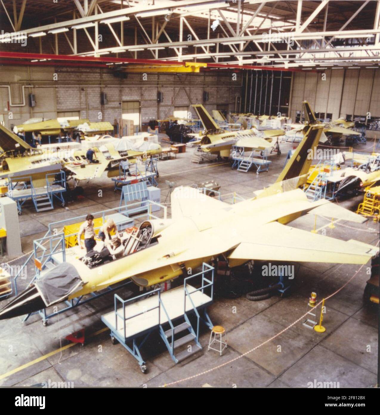 F-16 assembly in the breeding factory at Schiphol Stock Photo - Alamy