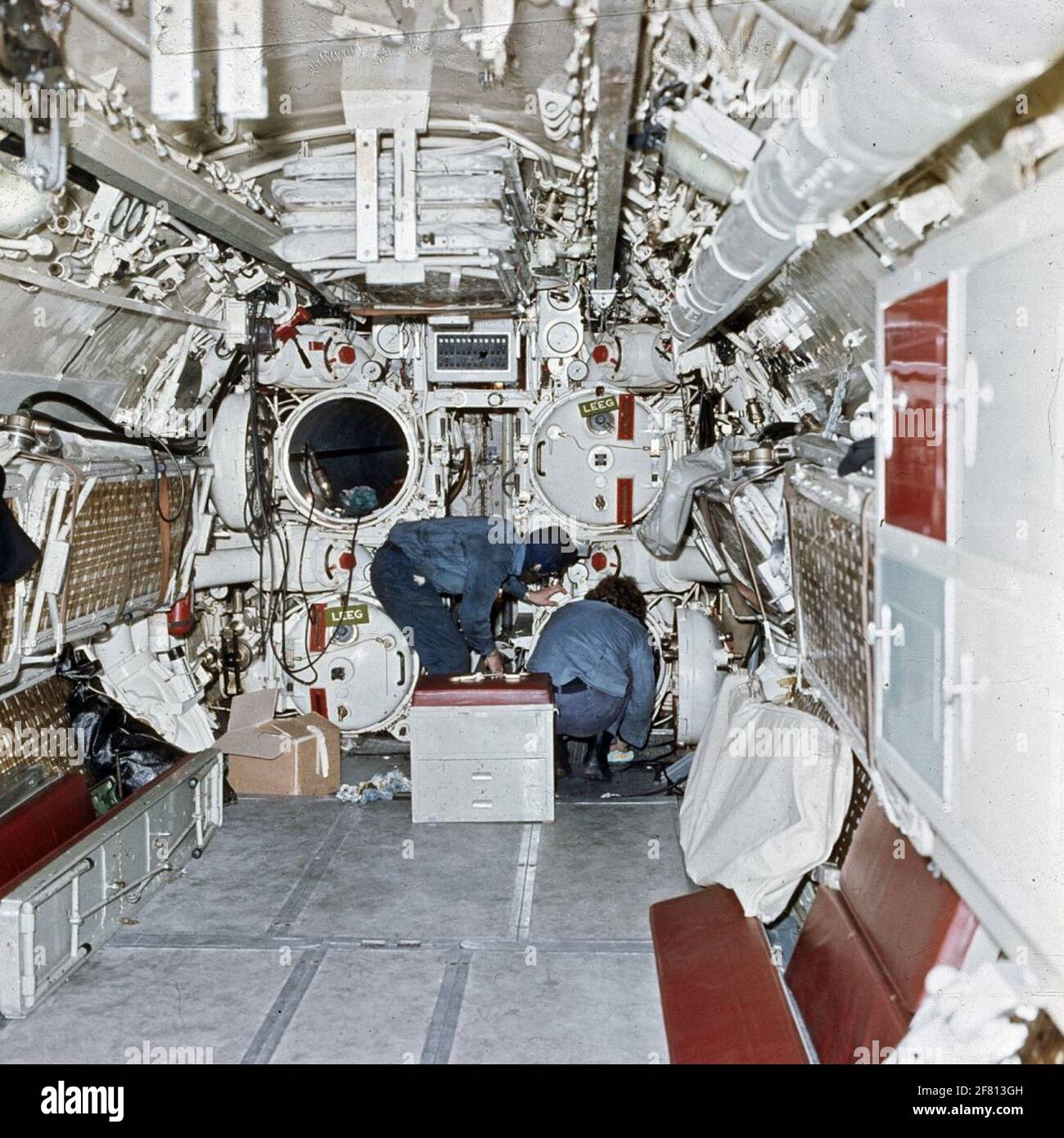 The torpedo room of the submarine Hr.Ms. Tuna (1966-1991 Stock Photo ...