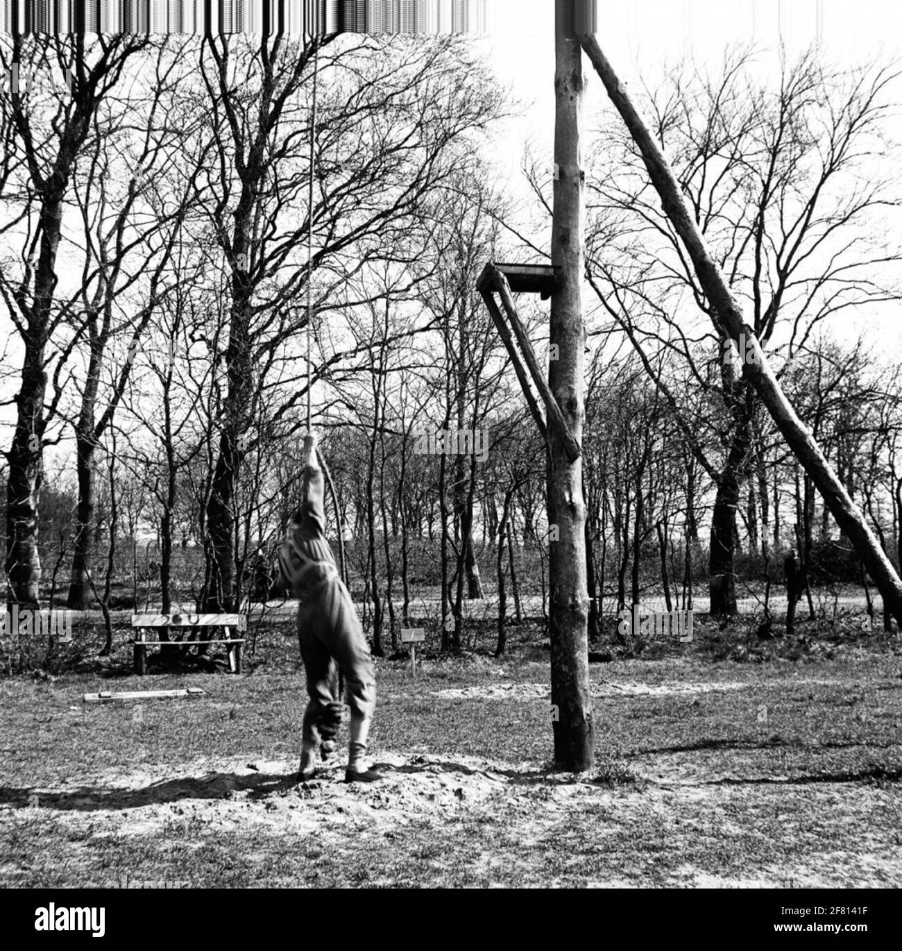 Participant in the practical test of a selection procedure at the ...