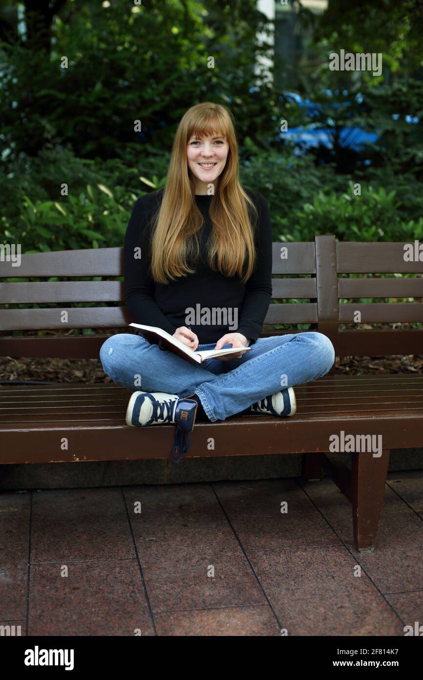 Emma Healey British novelist and Author Stock Photo - Alamy