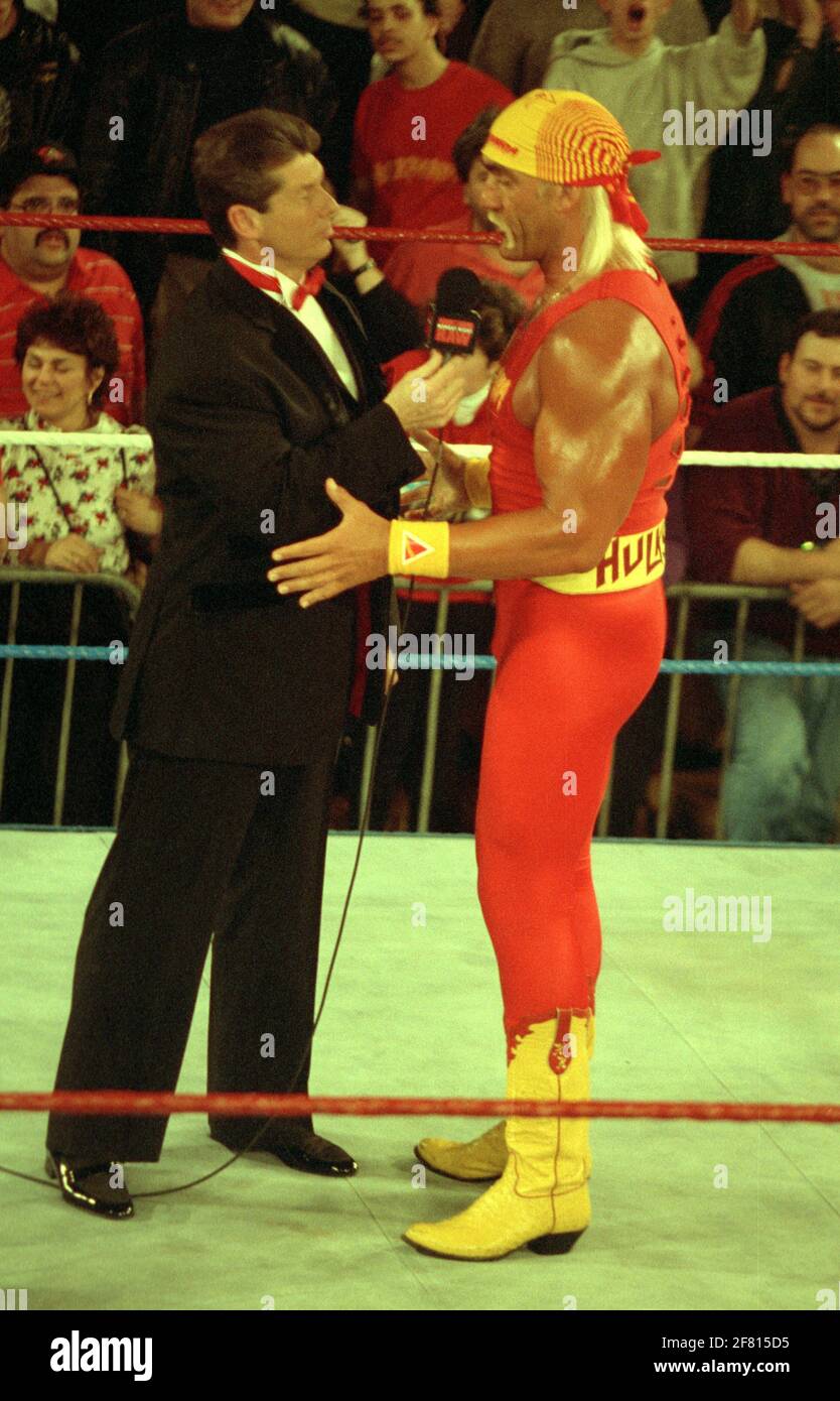 Hulk Hogan Vince McMahon 1989 Photo By John Barrett/PHOTOlink Stock ...