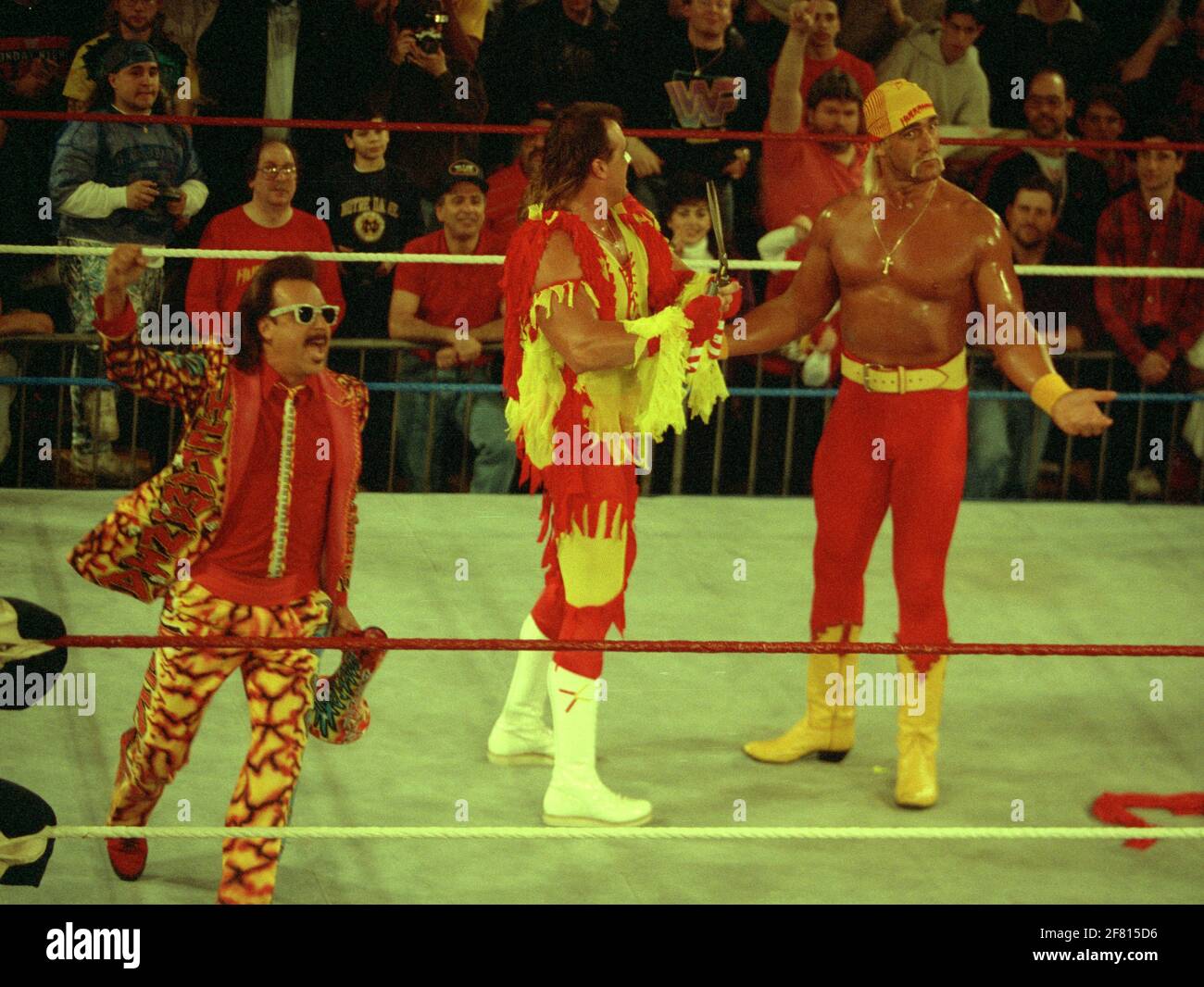 Hulk Hogan Brutus The Barbar Beefcake Jimmy Hart 1989 Photo By John ...
