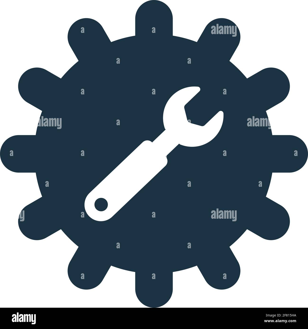 Setting, service tools, gear icon. - Perfect for use in designing and ...
