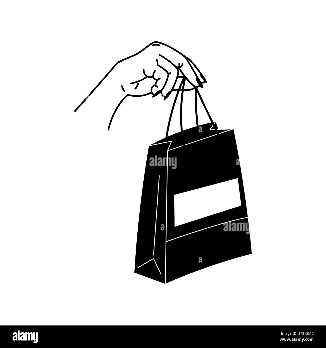 Shopping bag icon, shopping, packages, vector illustration isolated on ...
