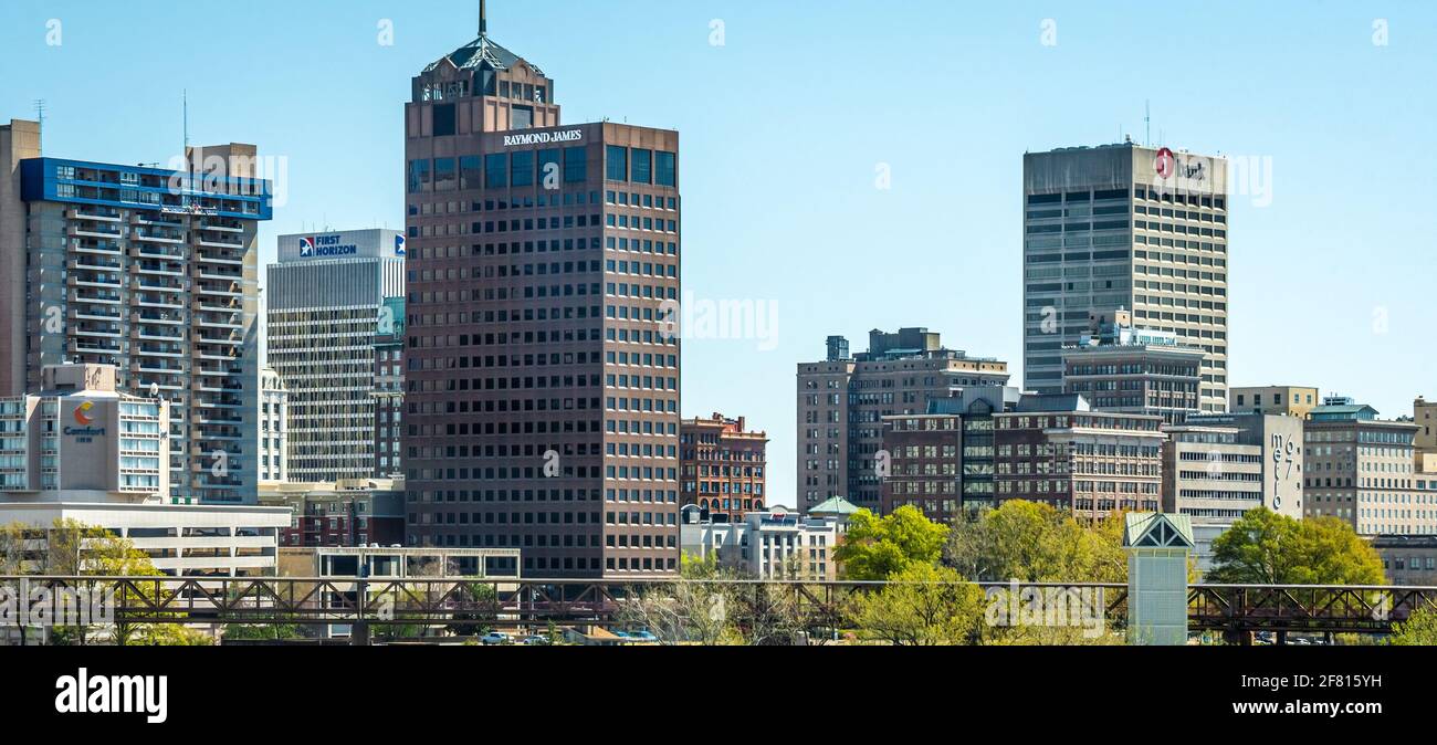 Memphis, Tennessee downtown city skyline. (USA Stock Photo - Alamy
