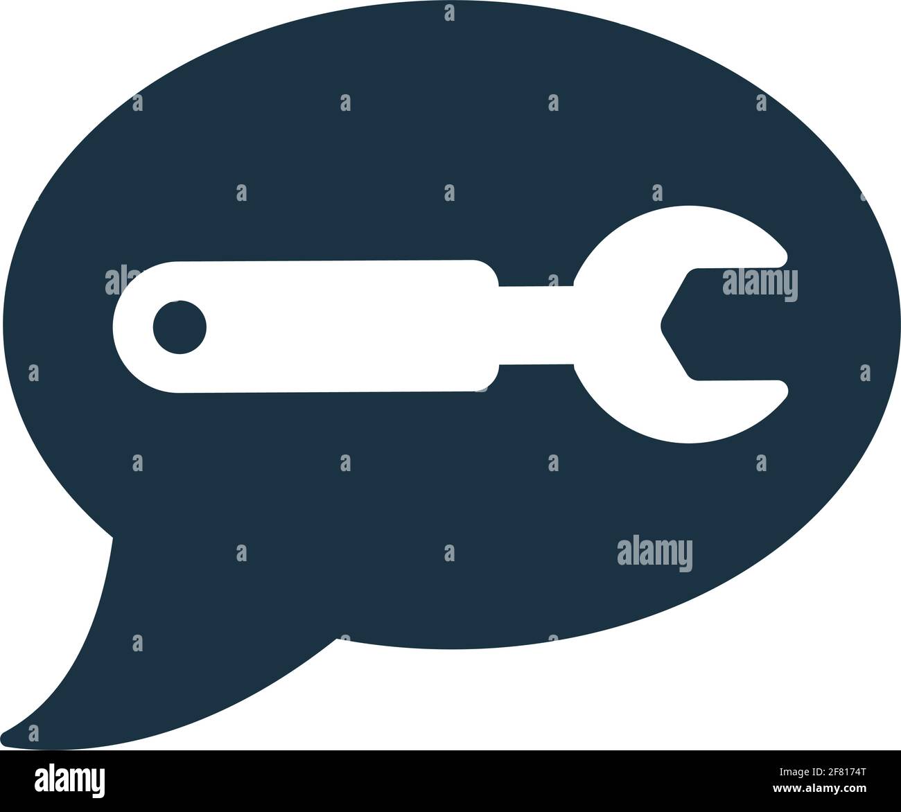 Repair service message icon - Perfect use for print media, web, stock ...