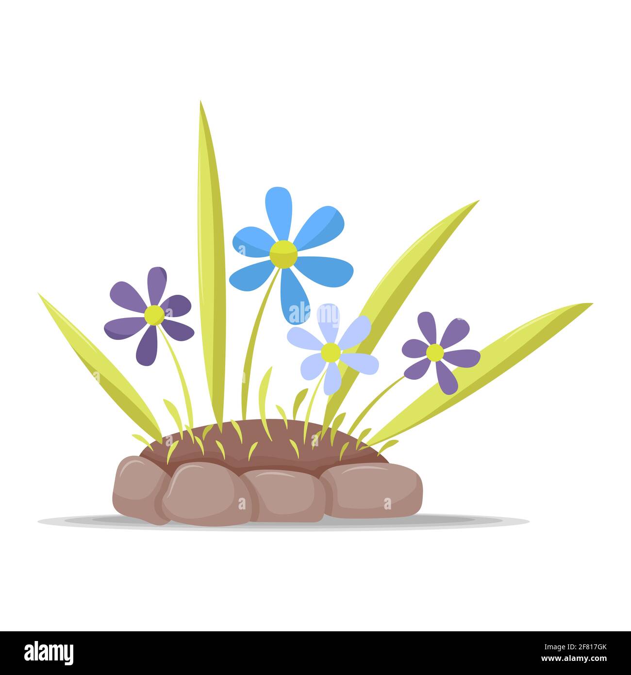 Spring flower bed Stock Vector Images - Alamy
