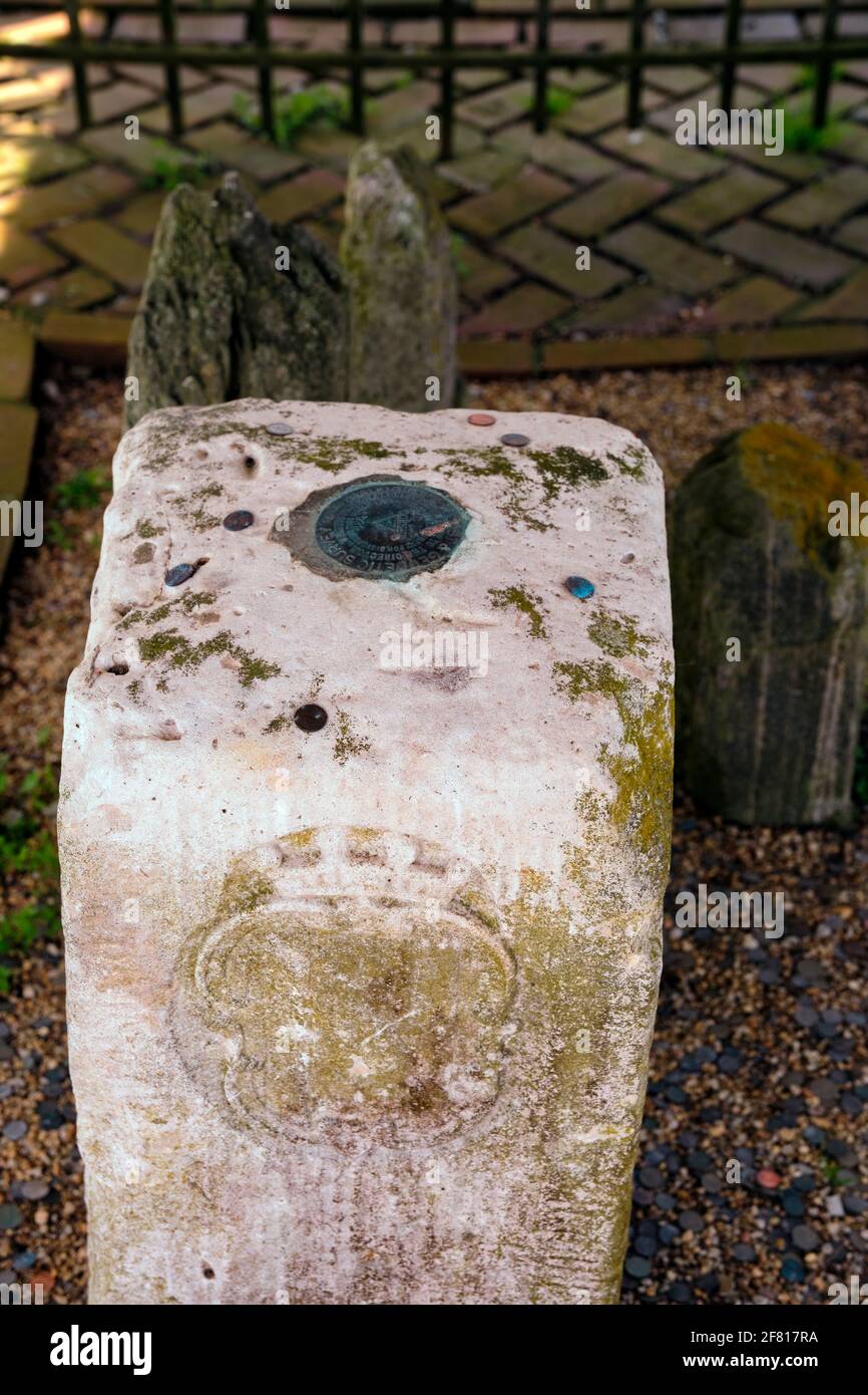 Mason Dixon Line middle marker delineating the properties of William ...