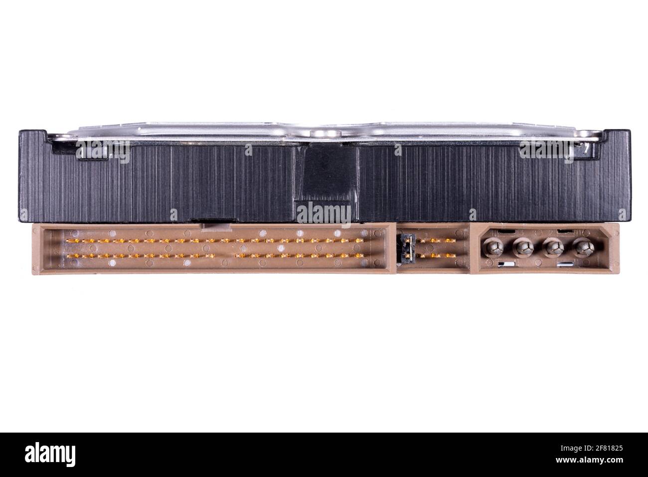 Old hard drive connectors. Connection point for a computer device ...