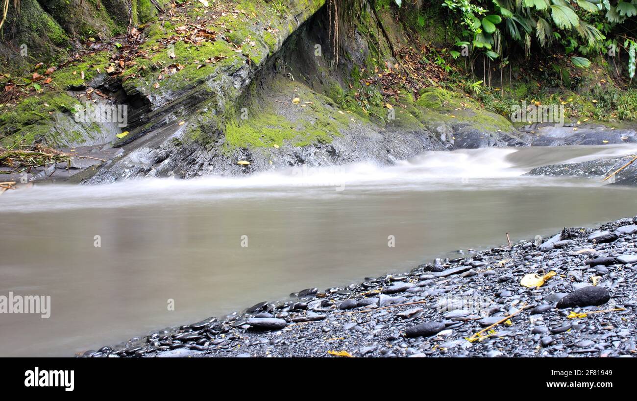 Glorious view of a gentle flowing mountain river Stock Photo - Alamy