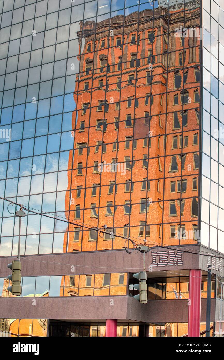IBM Building, 80 State Street, downtown Albany Stock Photo - Alamy