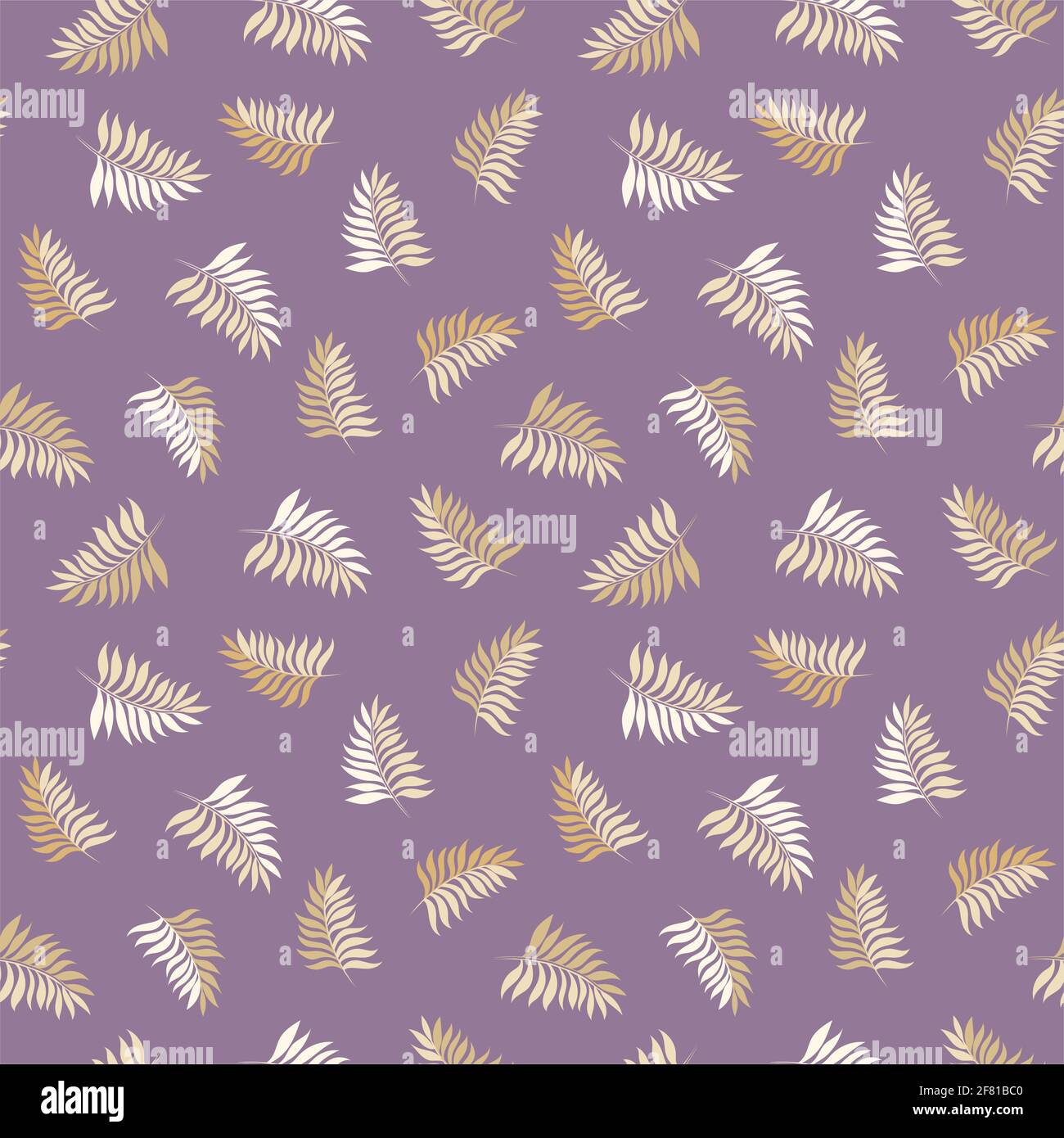Vector tropical palm leaves seamless pattern. Flat summer illustration ...