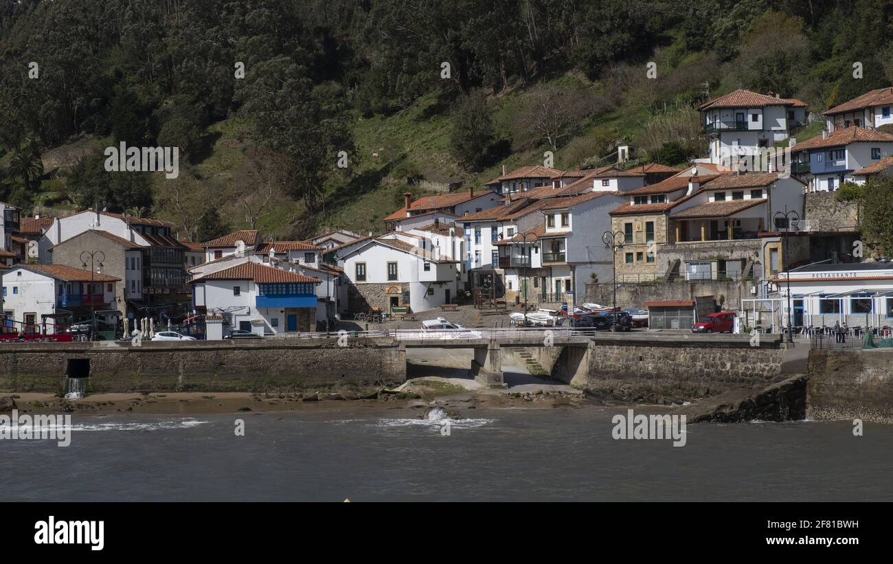 Beautiful town of Tazones Stock Photo - Alamy