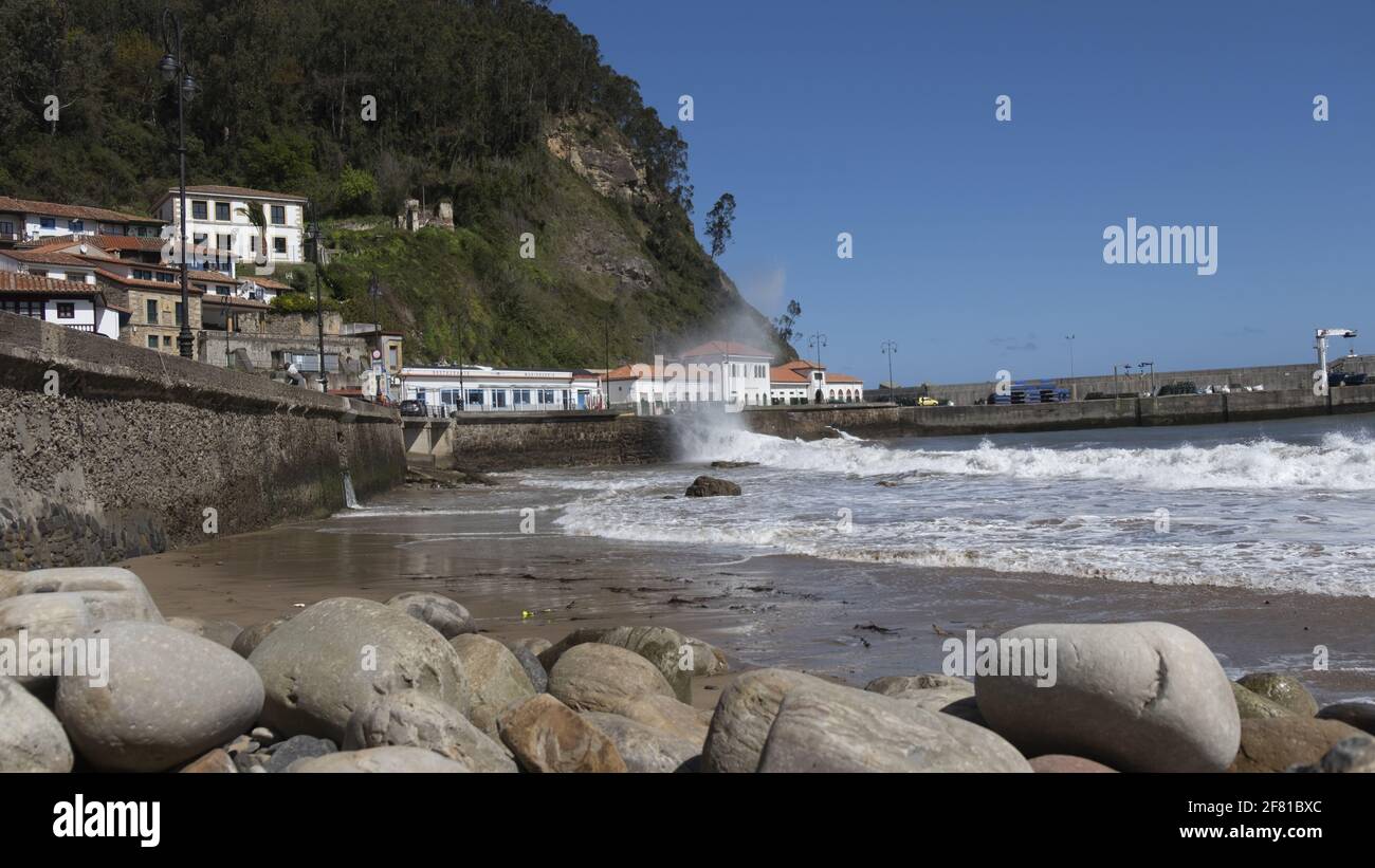 Tazones beach and village hi-res stock photography and images - Alamy