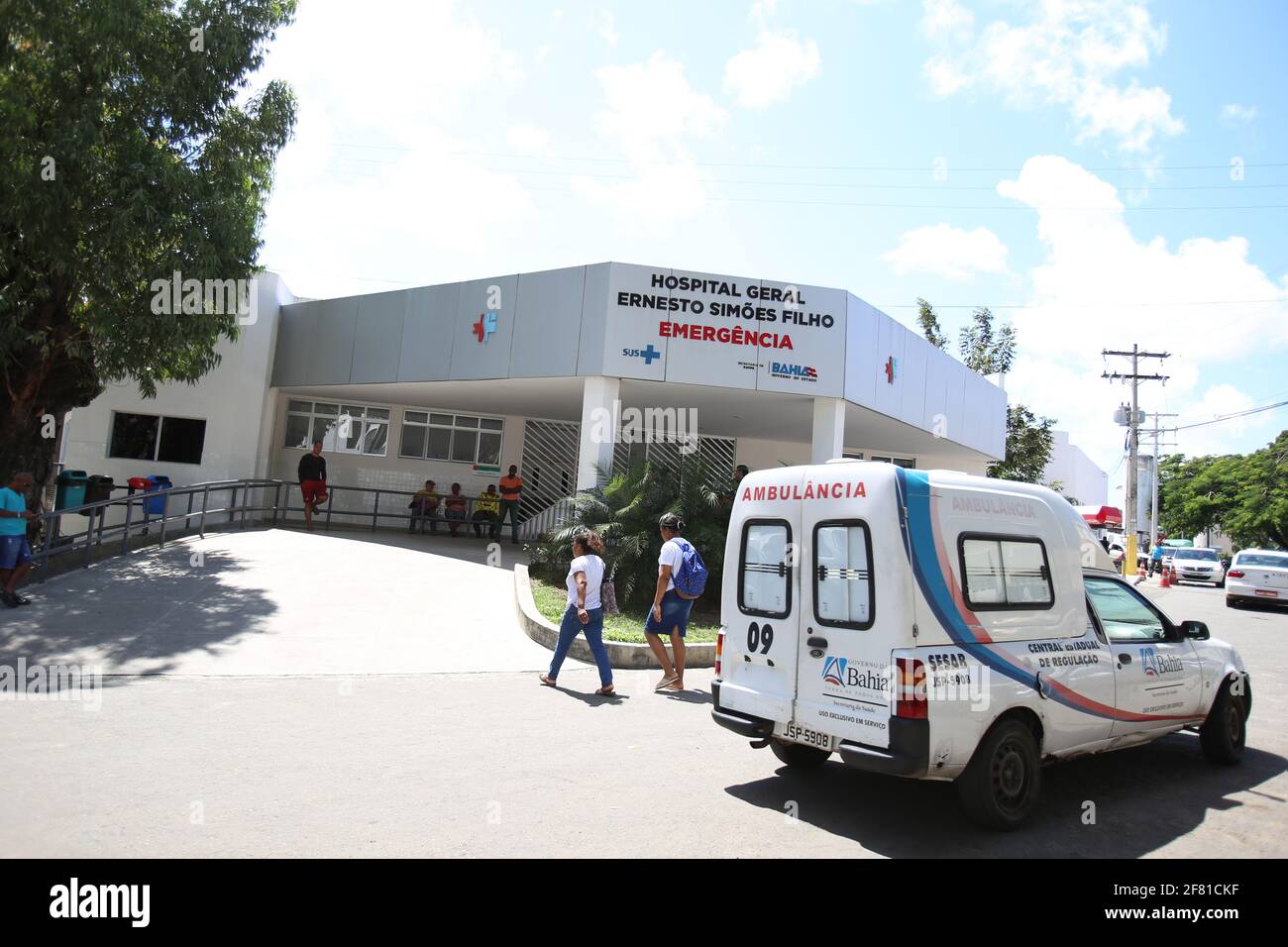 salvador, bahia / brazil - august 23, 2018: Facade of the Ernesto ...