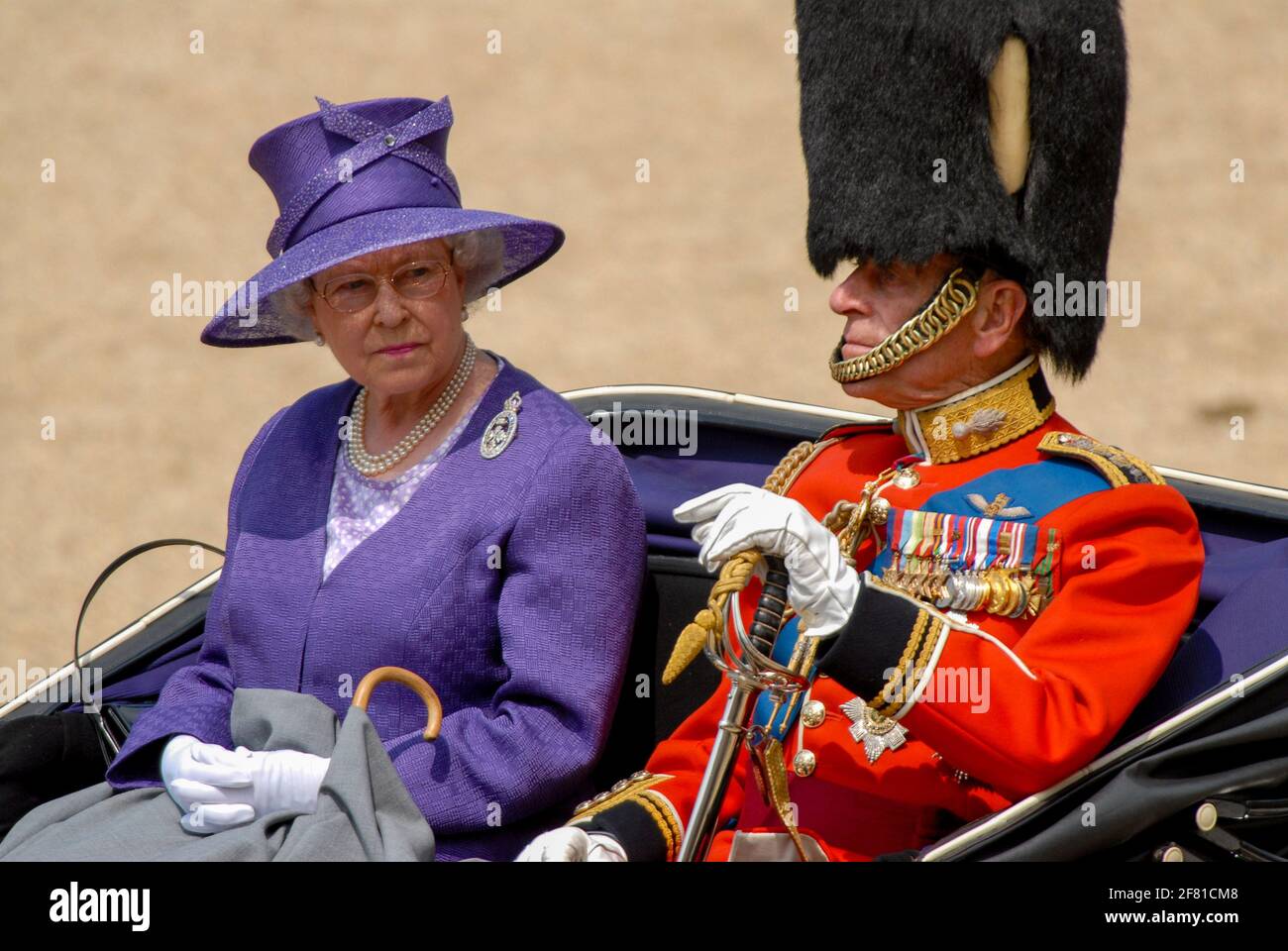 HRH The Queen with her husband and consort HRH Prince Philip, The Duke ...