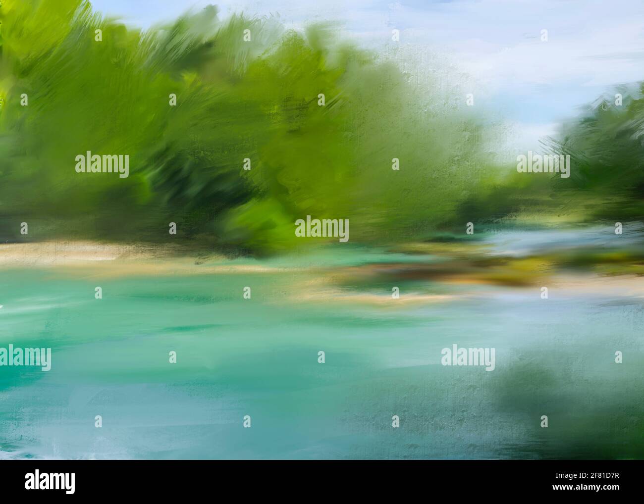 Minimalist landscape drawing hi-res stock photography and images - Alamy