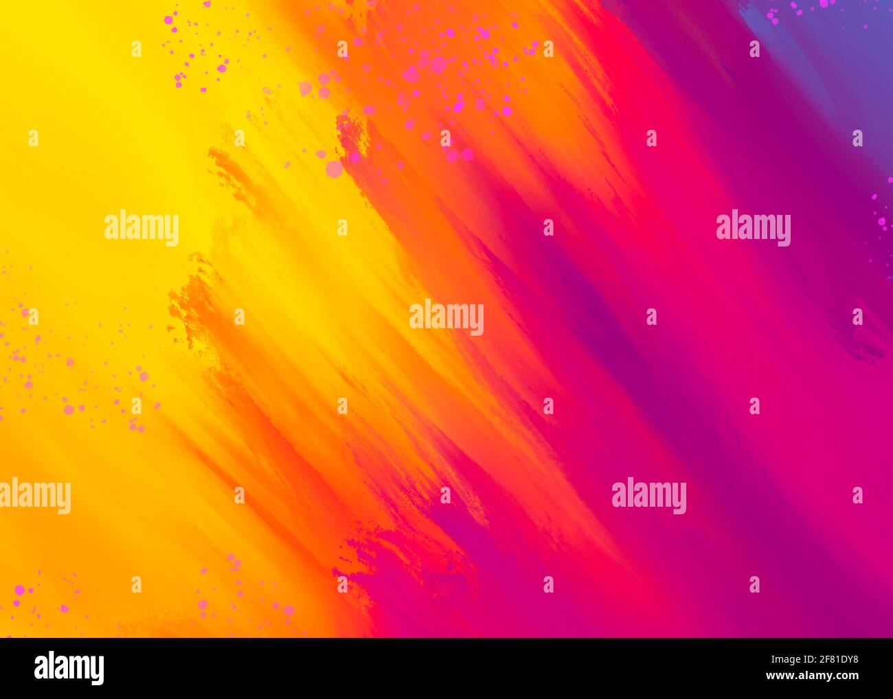 Hand drawn digital painting of an abstract colorful background or ...