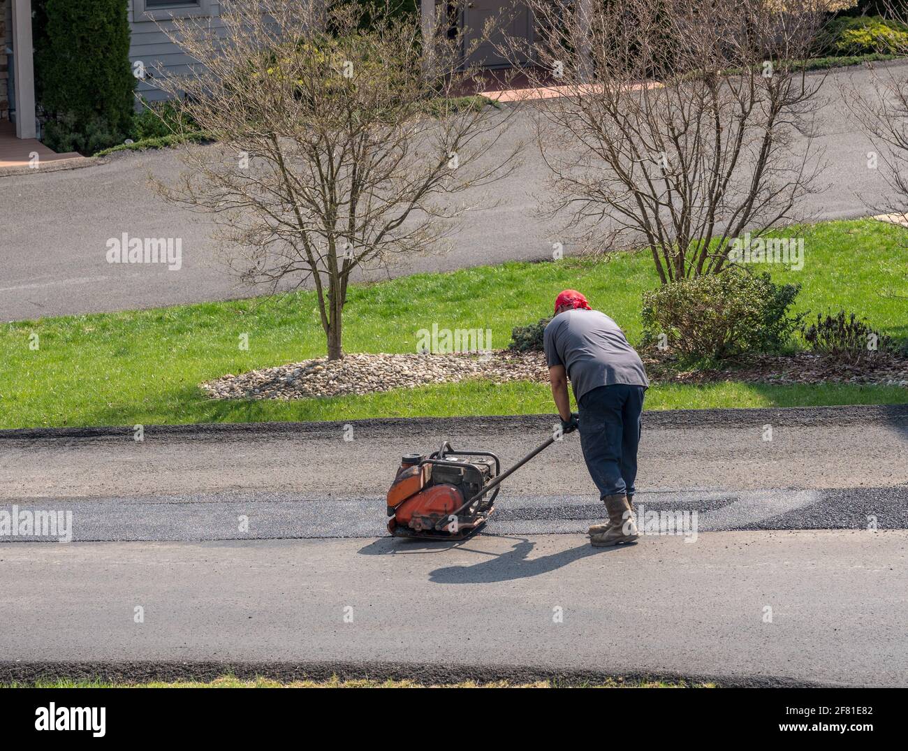 Compacting roller hi-res stock photography and images - Alamy