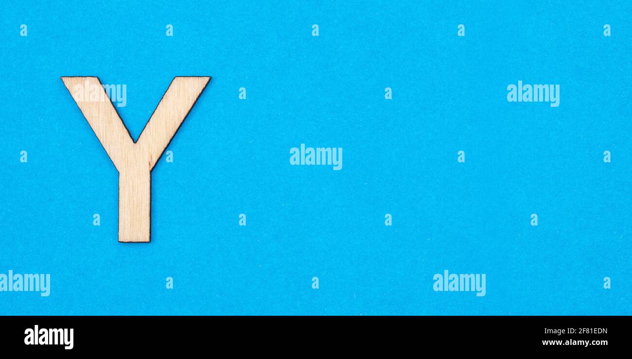 Blue Y Letter High Resolution Stock Photography and Images - Alamy