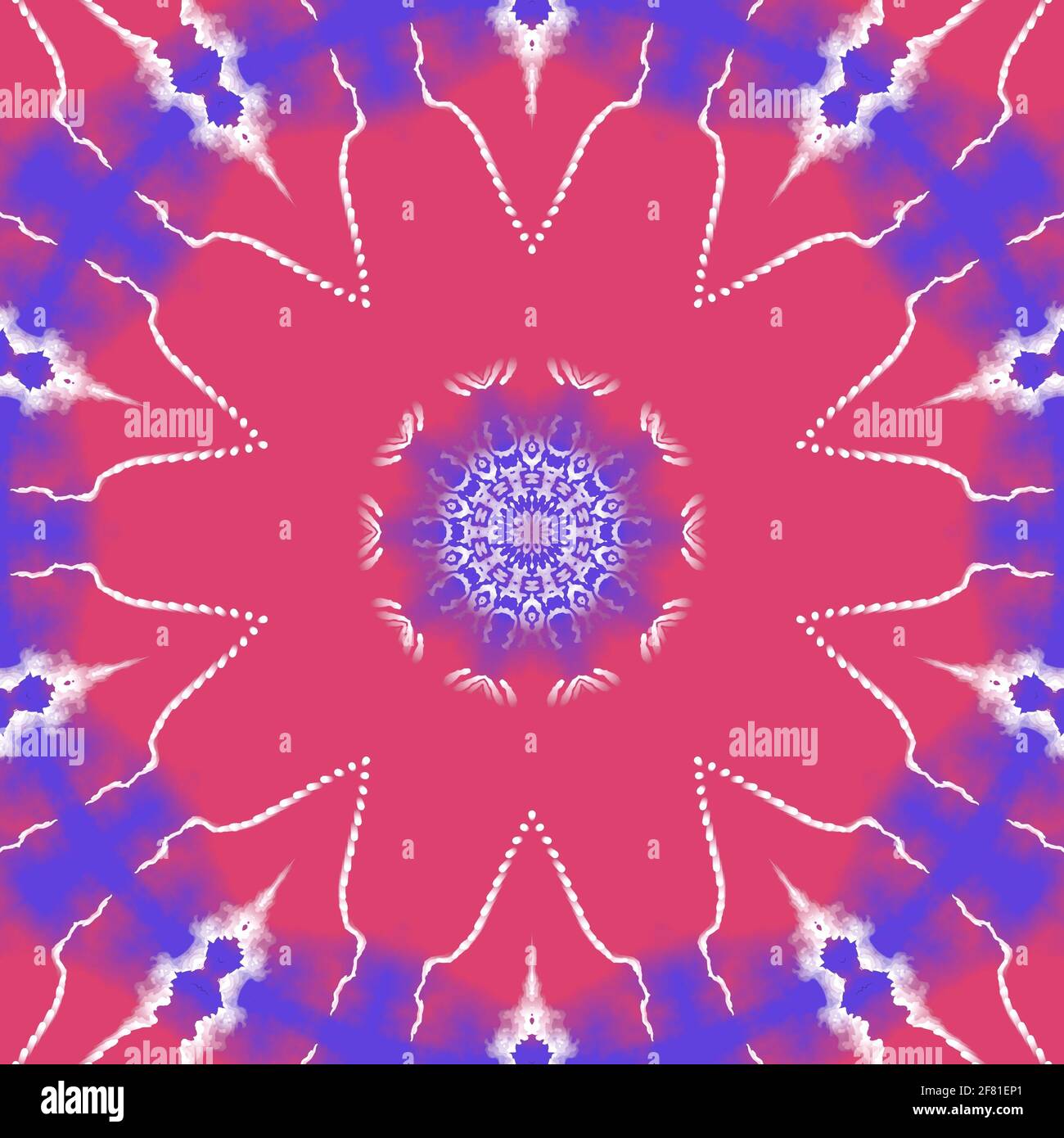 Illustration of a pink-purple pattern in the shape of a flower Stock ...
