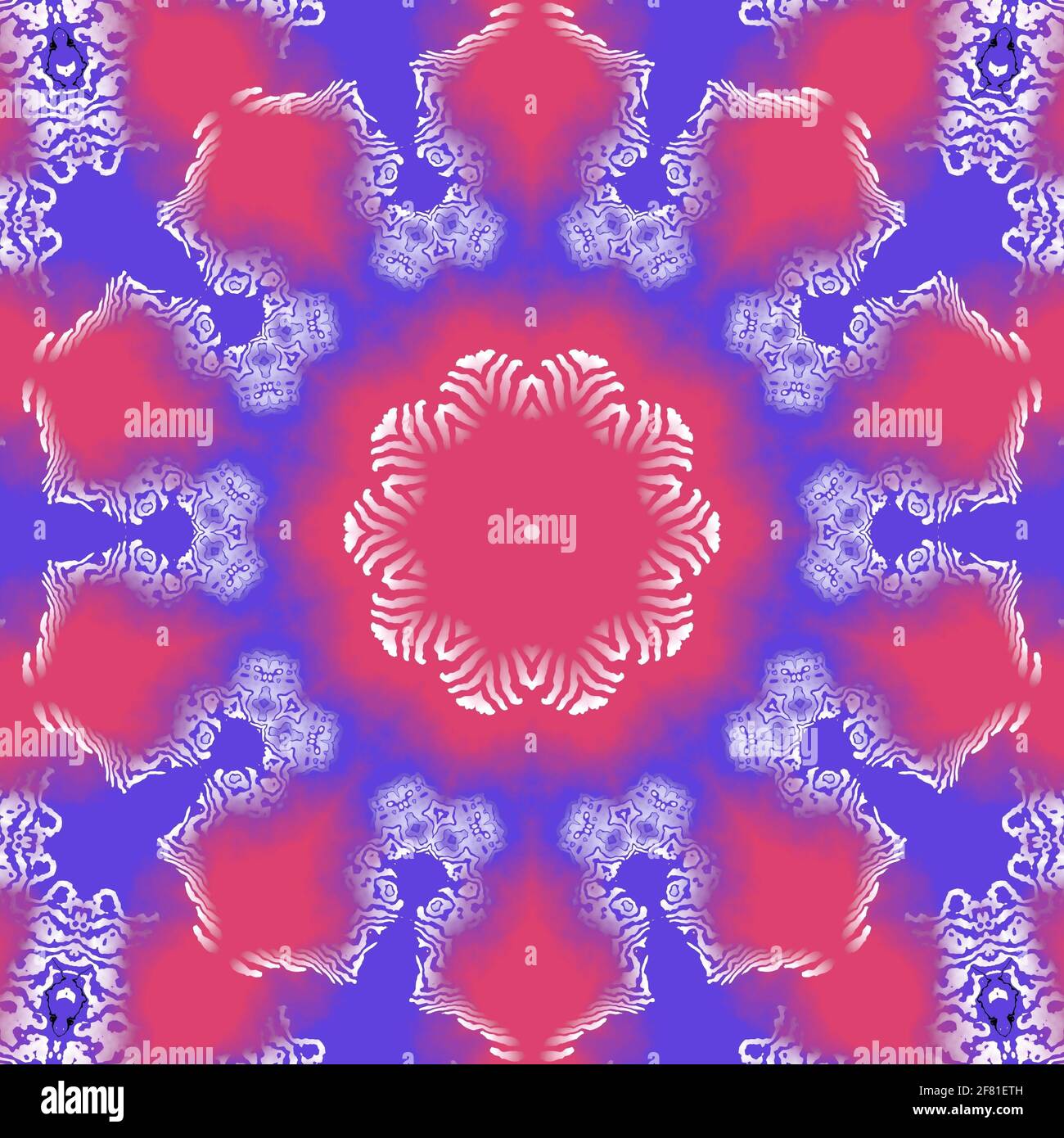 Illustration of a pink-purple pattern in the shape of a flower Stock ...
