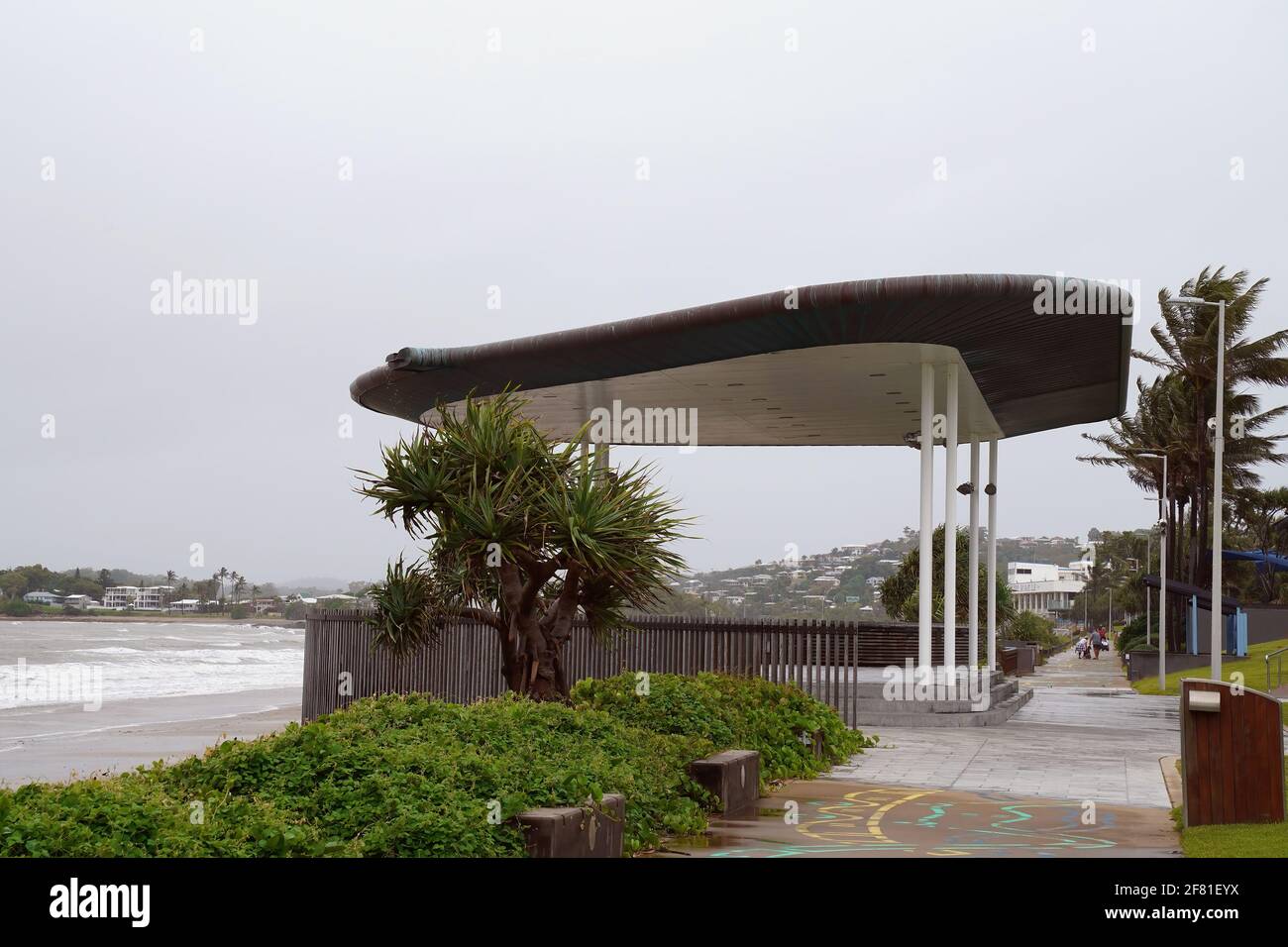 Yeppoon, Queensland, Australia - April 2021: Beachfront viewing ...