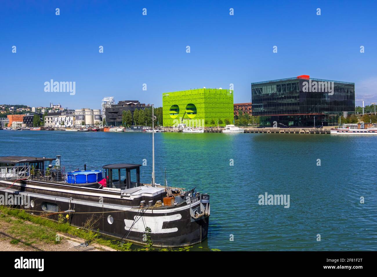 Lyon confluence harbor hi-res stock photography and images - Alamy