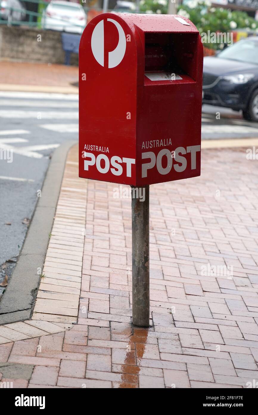 Yeppoon, Queensland, Australia - April 2021: Australia Post postal box ...