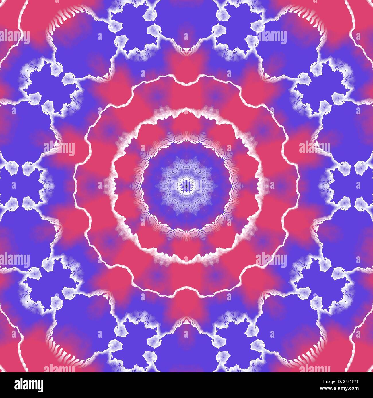 Illustration of a pink-purple pattern in the shape of a flower Stock ...