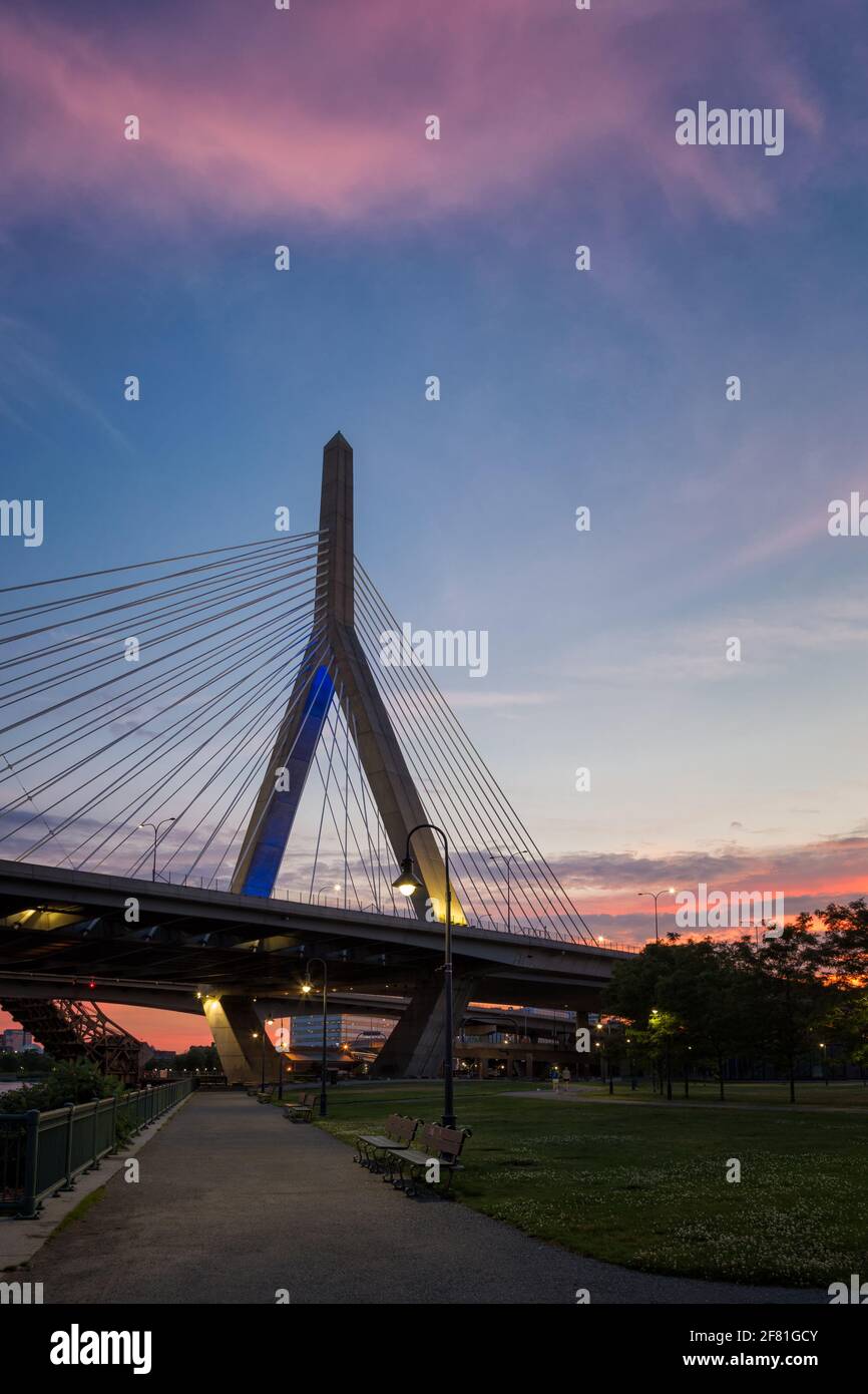 Zakim Bridge in Boston Massachusetts Stock Photo - Alamy