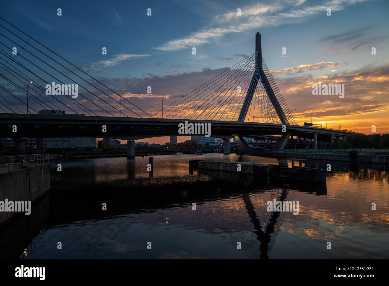 Zakim Bridge in Boston Massachusetts Stock Photo - Alamy