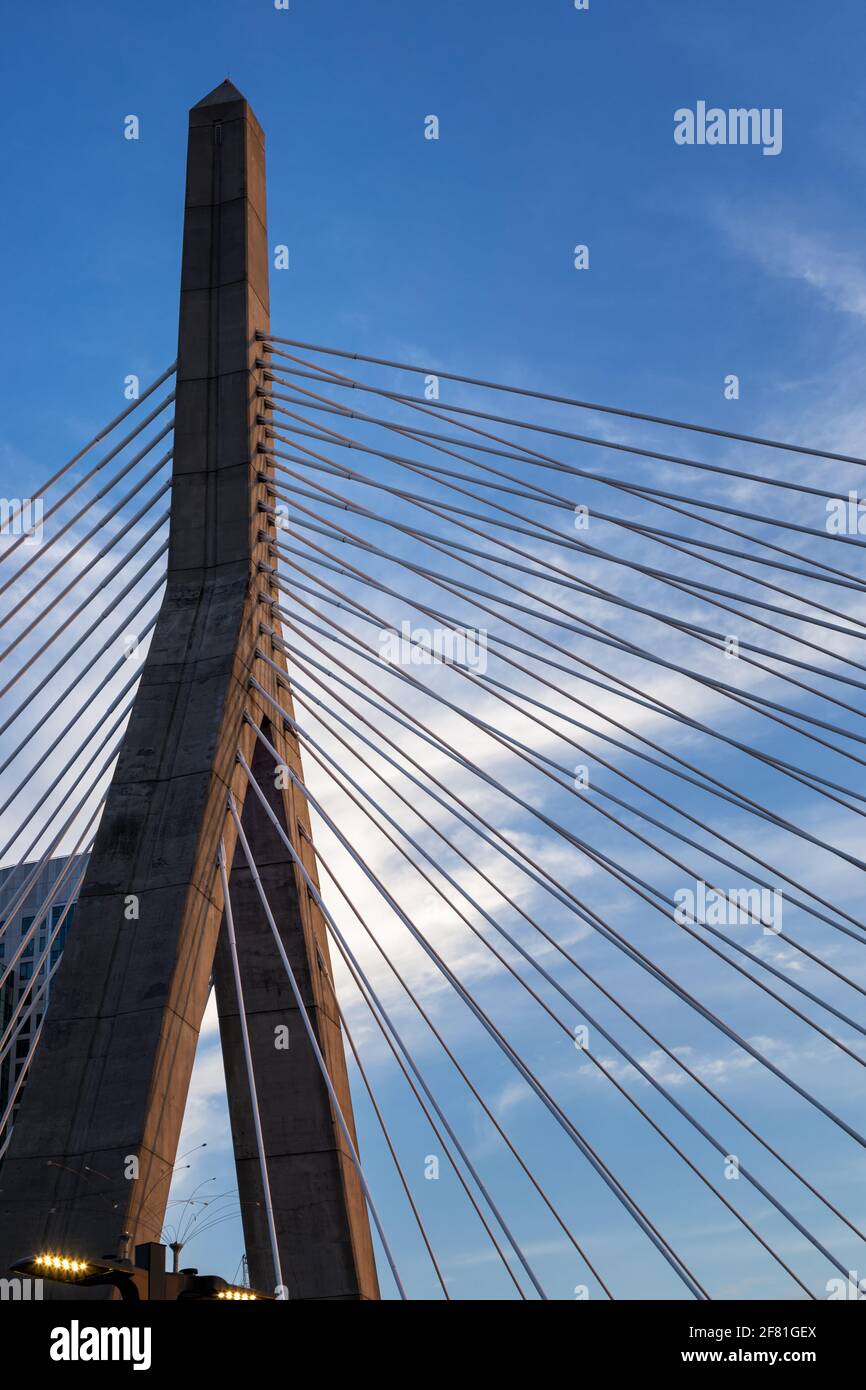 Zakim Bridge in Boston Massachusetts Stock Photo - Alamy