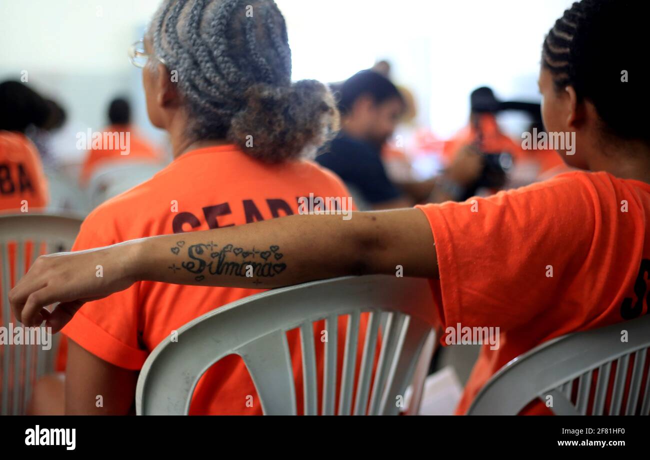salvador, bahia / brazil - july 25, 2016: Inmates from the Female ...