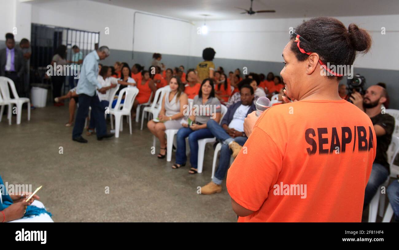 salvador, bahia / brazil - july 25, 2016: Inmates from the Female ...