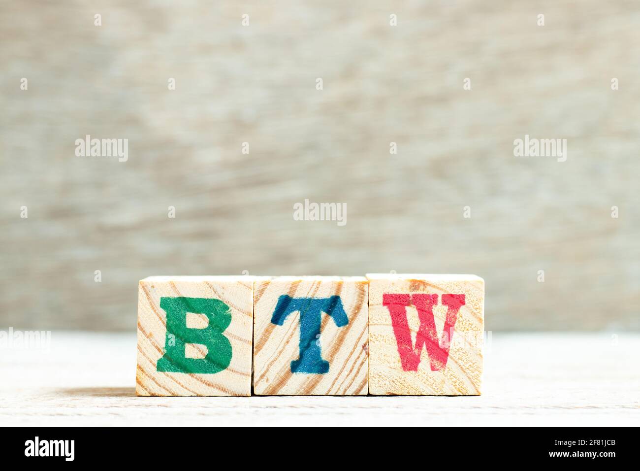Btw alphabet hi-res stock photography and images - Alamy