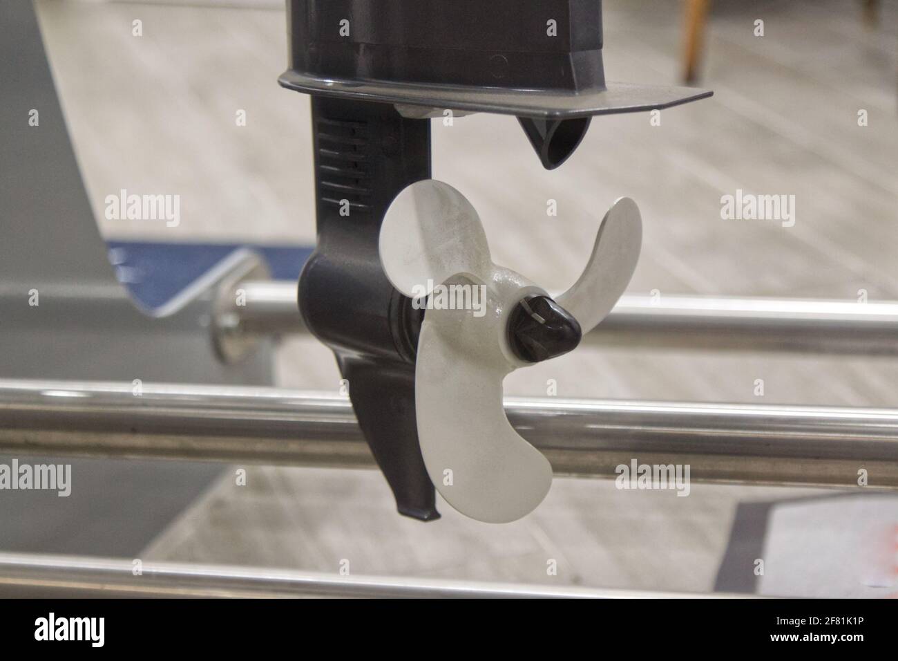 A detail of an outboard engine propeller Stock Photo - Alamy