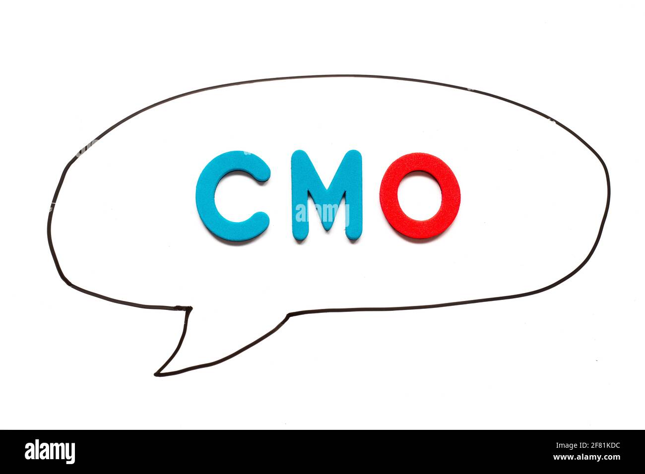 Alphabet letter with word CMO (Abbreviation of Chief Marketing Officer ...