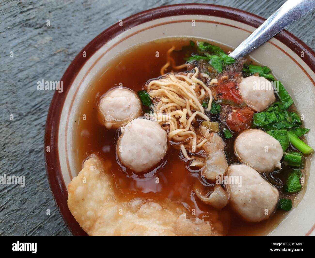 Mie Bakso is a popular Indonesian dumpling soup Stock Photo - Alamy