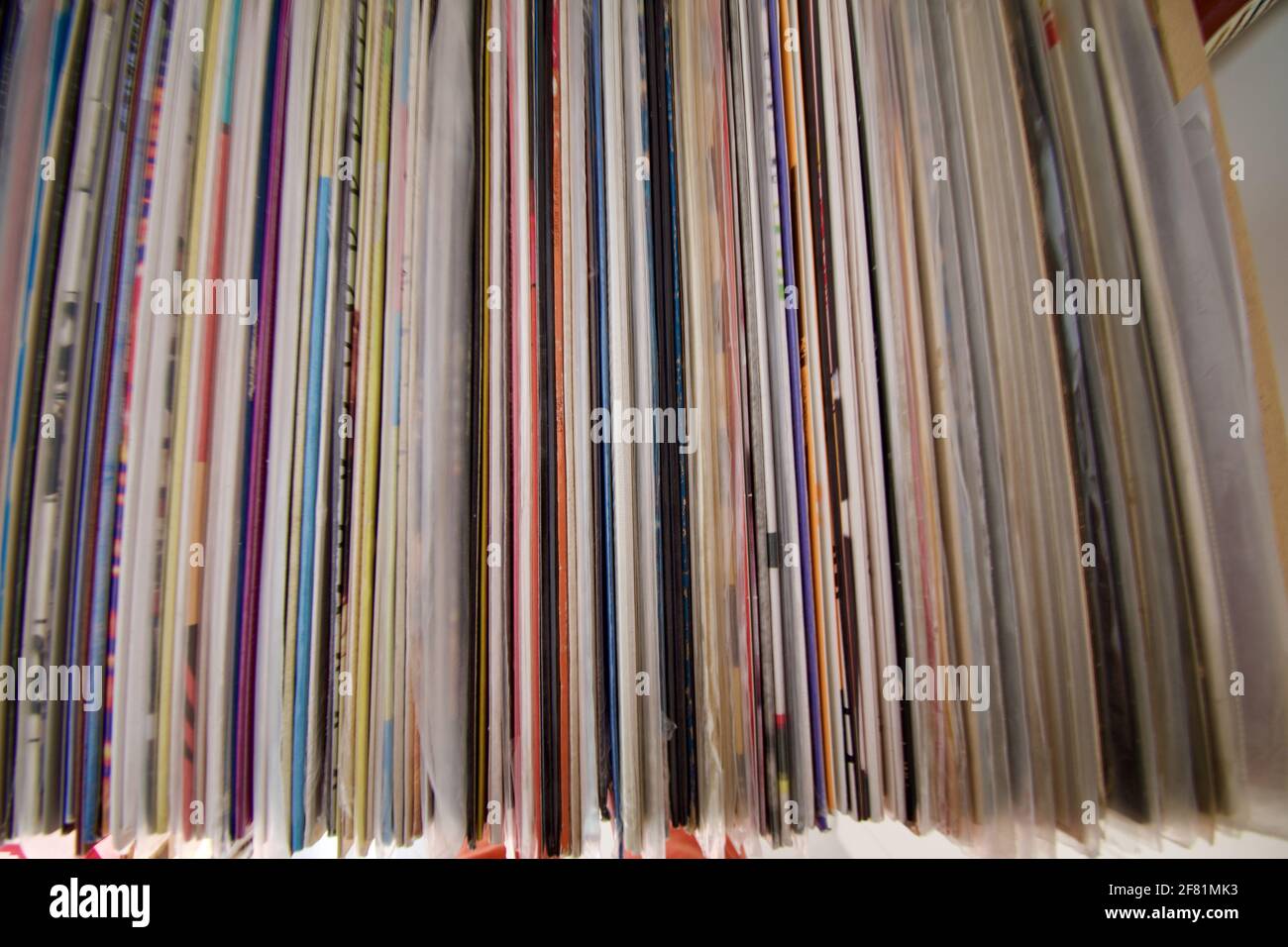 33t vinyl collection with many vinyls Stock Photo - Alamy