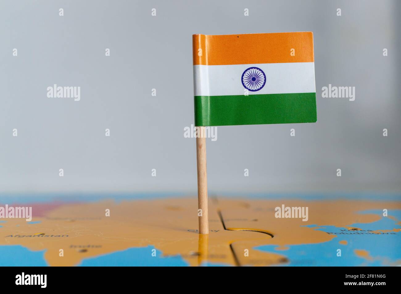 India flag on stick hi-res stock photography and images - Alamy