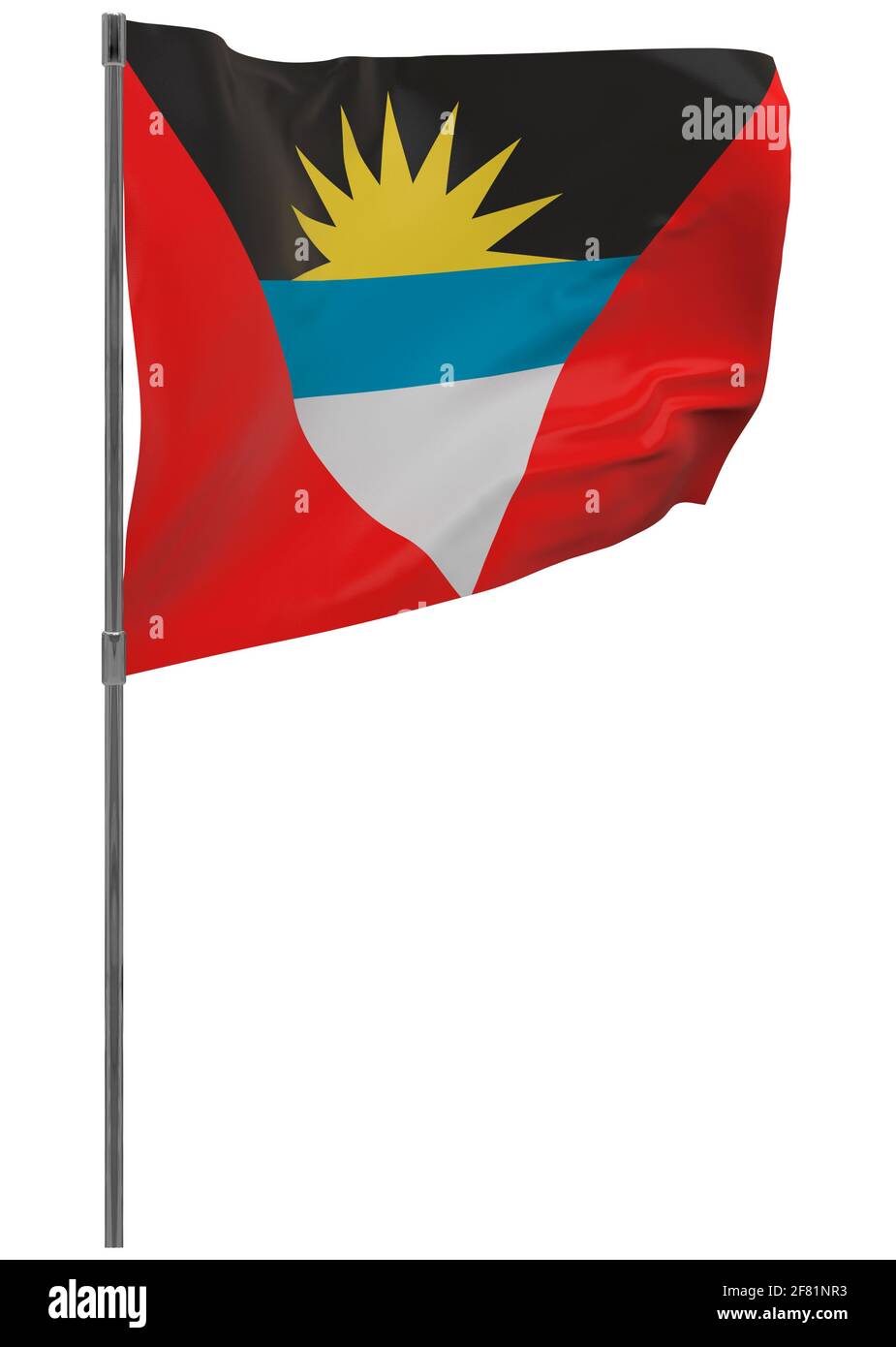 National flag of antigua waving hi-res stock photography and images - Alamy