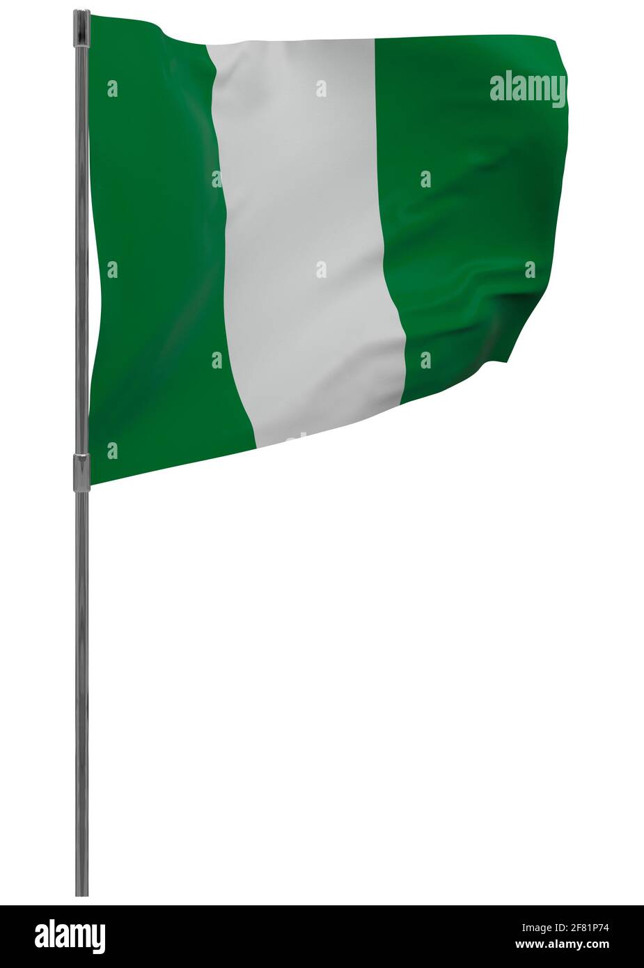 Waving flag nigeria isolated on hi-res stock photography and images - Alamy