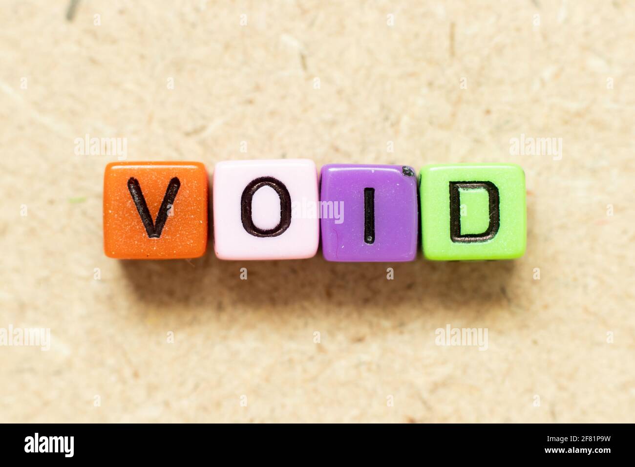 Color alphabet letter block in word void on wood background Stock Photo ...