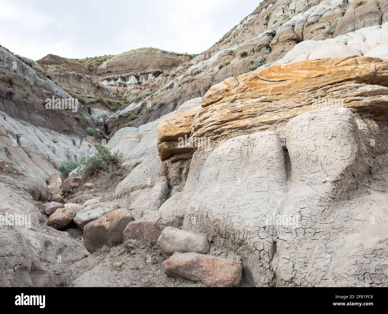 rock formation beige sandstone on a summer day Stock Photo - Alamy