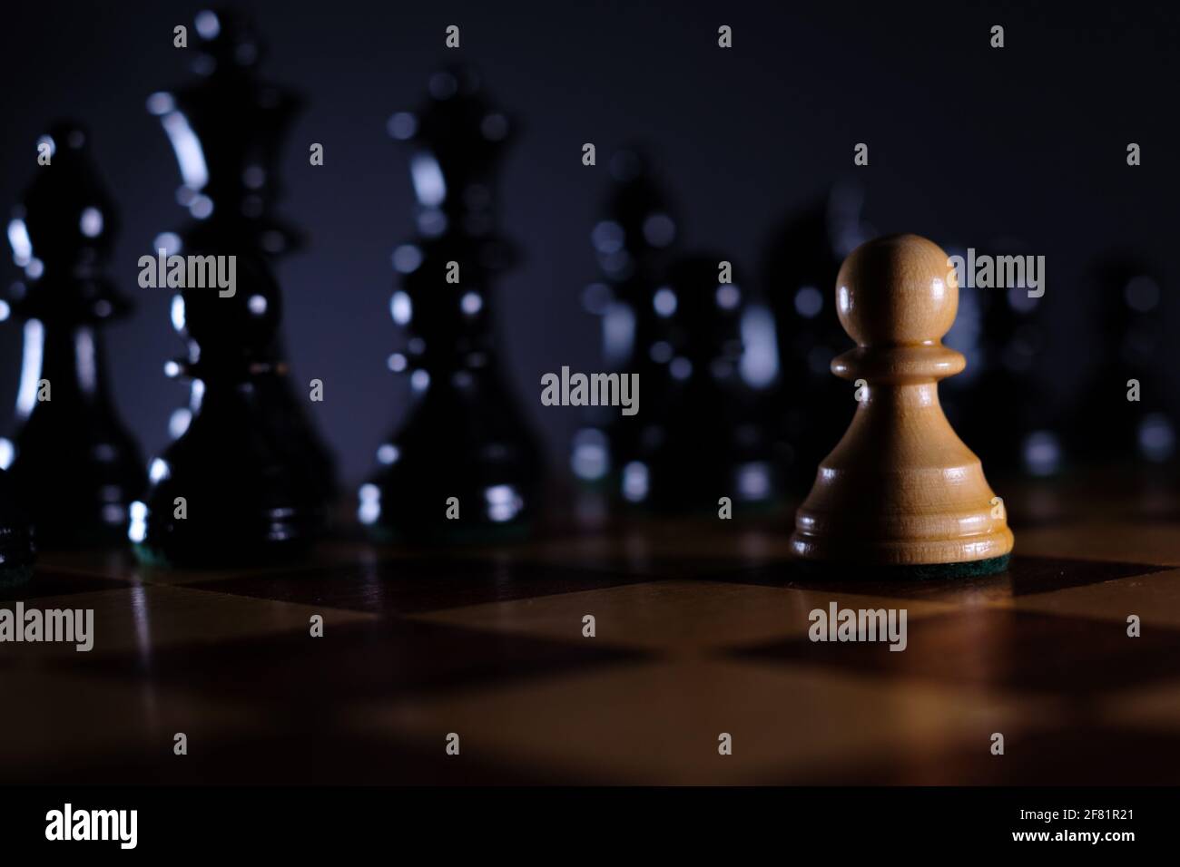 Queen on the chess board alone hi-res stock photography and images - Alamy